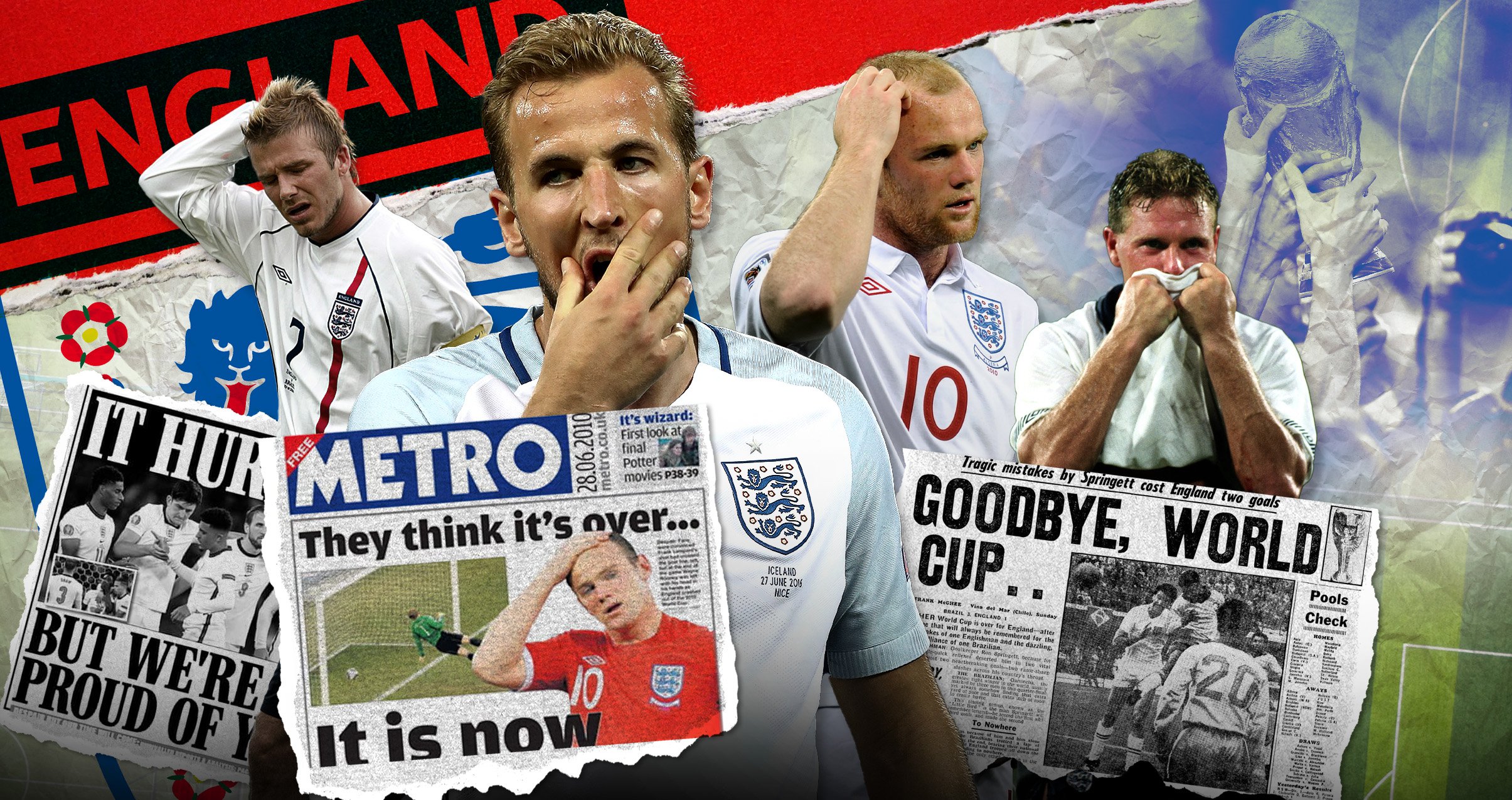 England’s 60 years of World Cup heartbreak