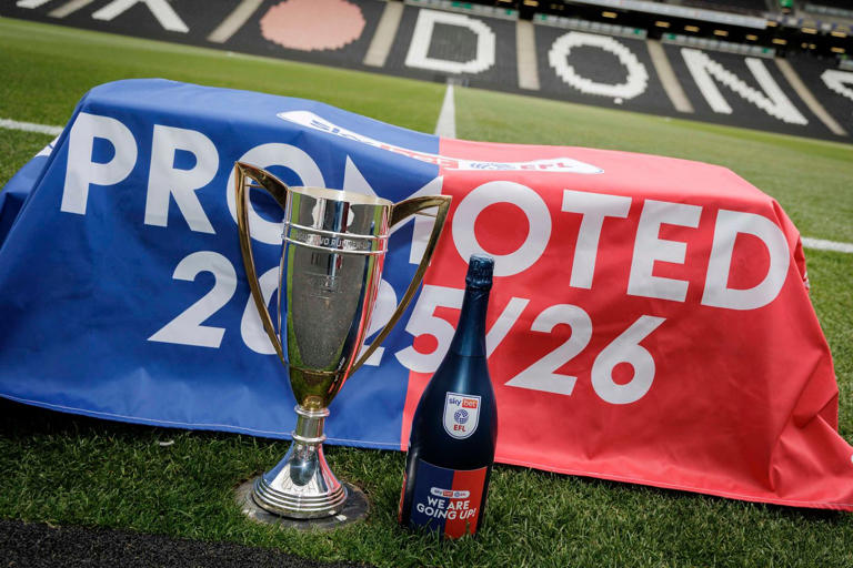 Get your hands on MK Dons' promotion trophy next week