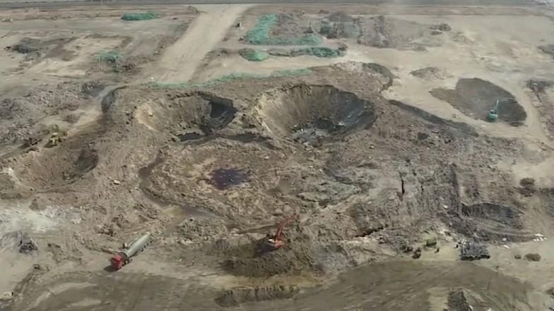 Die China-Explosion erzeugte einen Krater - und verbrannte 8.000 Autos