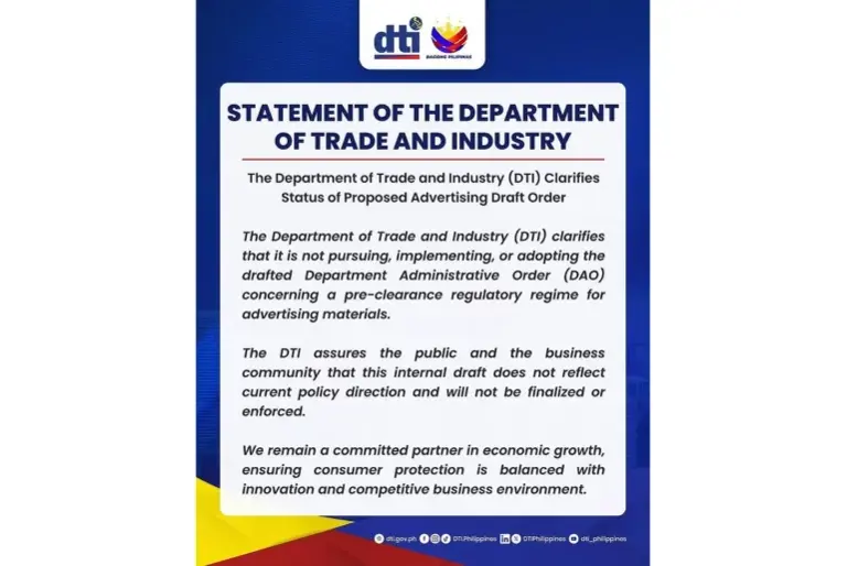 DTI drops permit plan for online ads, sponsored posts, and promos