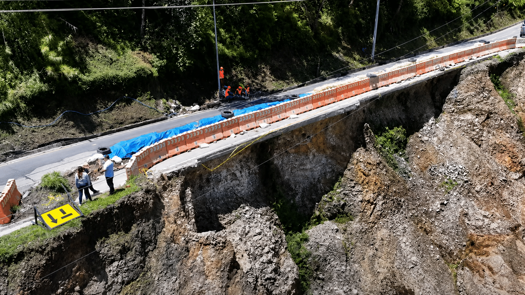 Work begins on collapsed section of Baguio-Bontoc Road