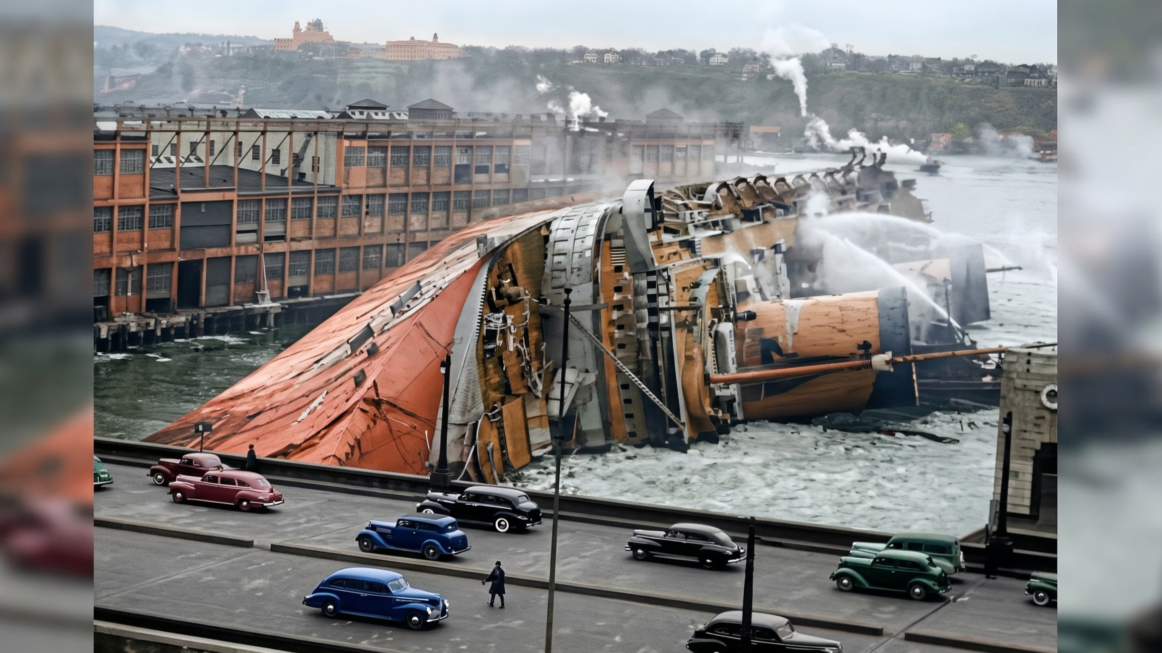 See the real ships sinking - captured on camera