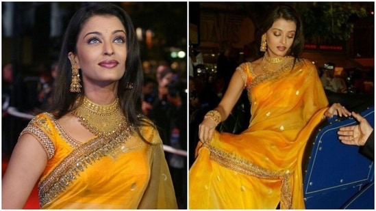 Aishwarya Rai's yellow saree for Cannes 2002 debut: Neeta Lulla on how ...