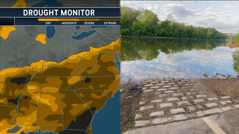 Drought in the Mid-Atlantic has become very real