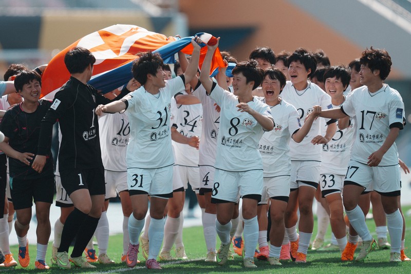 北朝鮮、日本チームを破り優勝 サッカー女子ACL