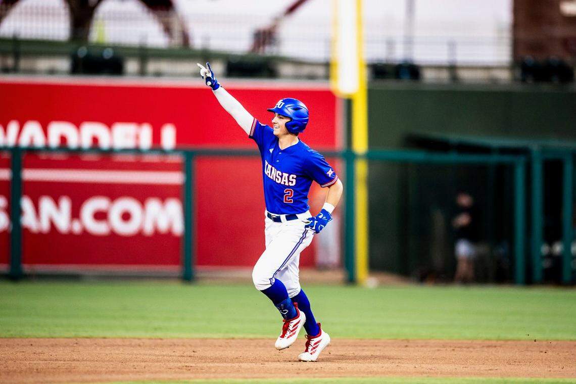 KU baseball advances to championship game of Big 12 tourney by slugging ...