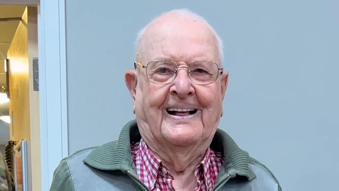 Surprise party marks RAF veteran's 105th birthday