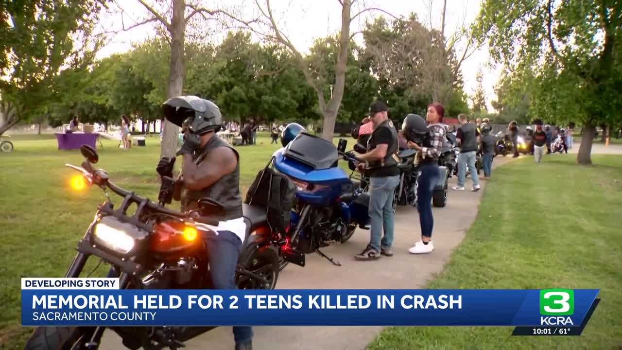 Sacramento riders honor teens killed in car crash with memorial ride