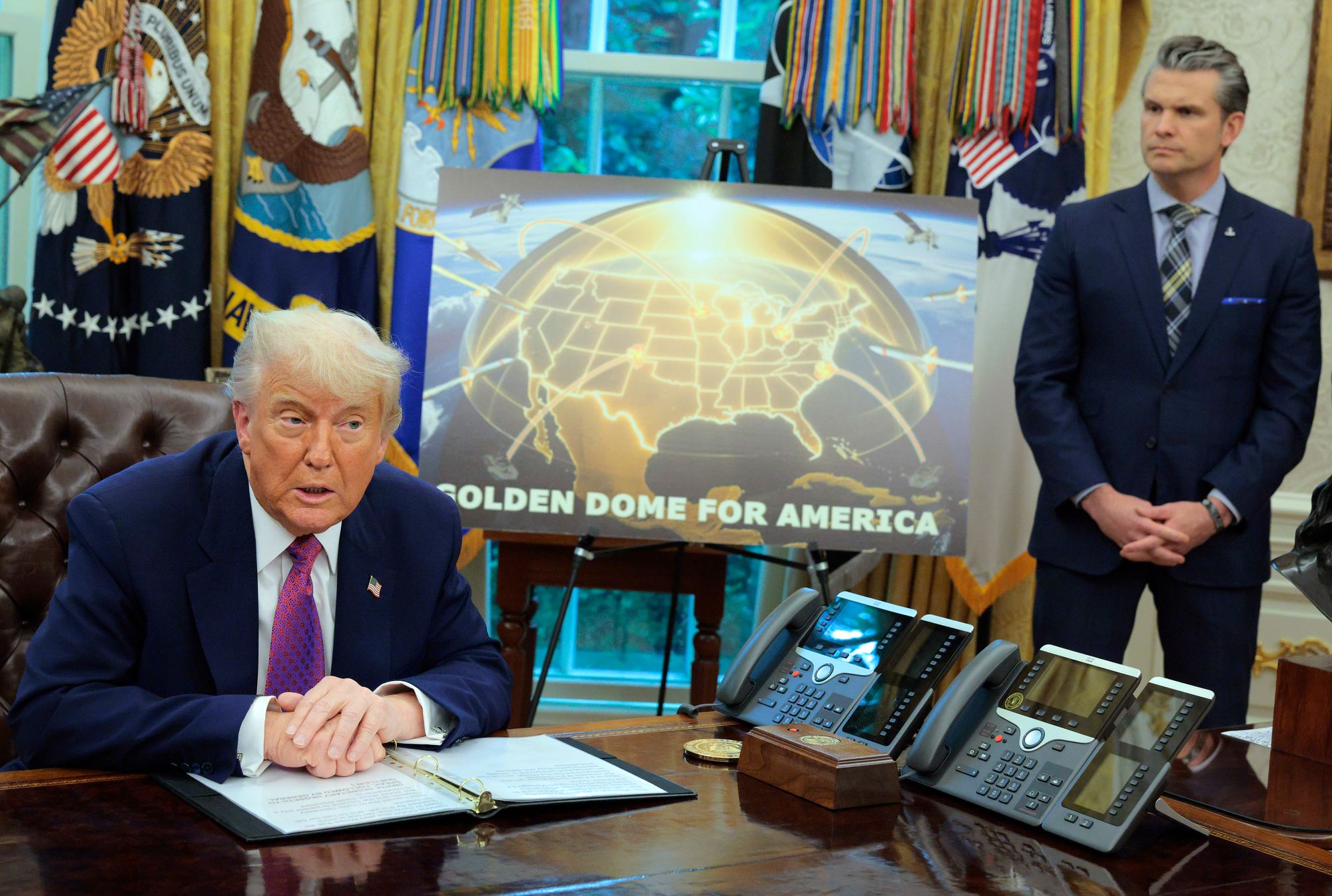 Trump shares AI posts on Greenland and Golden Dome defense shield