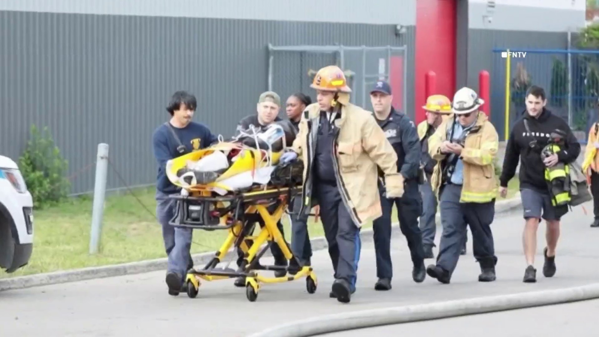 Firefighters injured in shipyard explosion