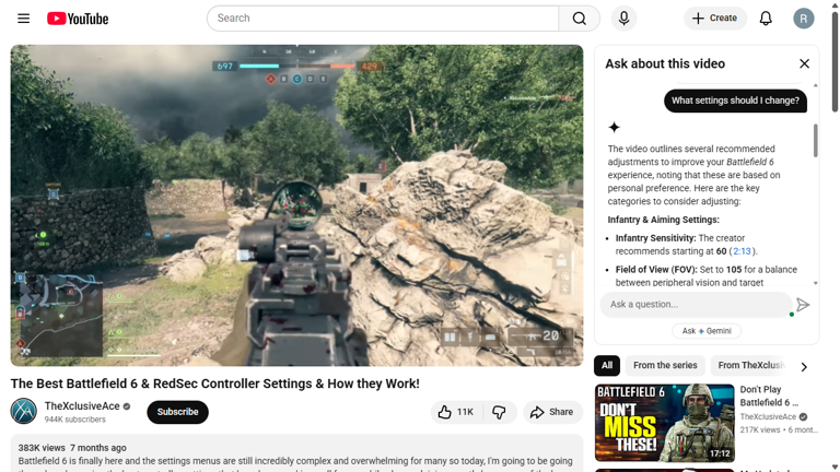 Spend too much time on YouTube? Here's how I use Gemini to watch videos ...