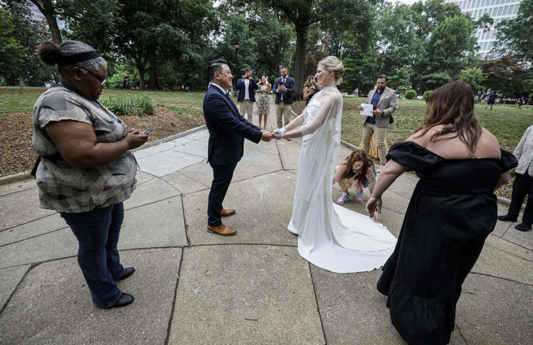 The weddings that wouldn't wait - even with Wake's courthouse closed by ...