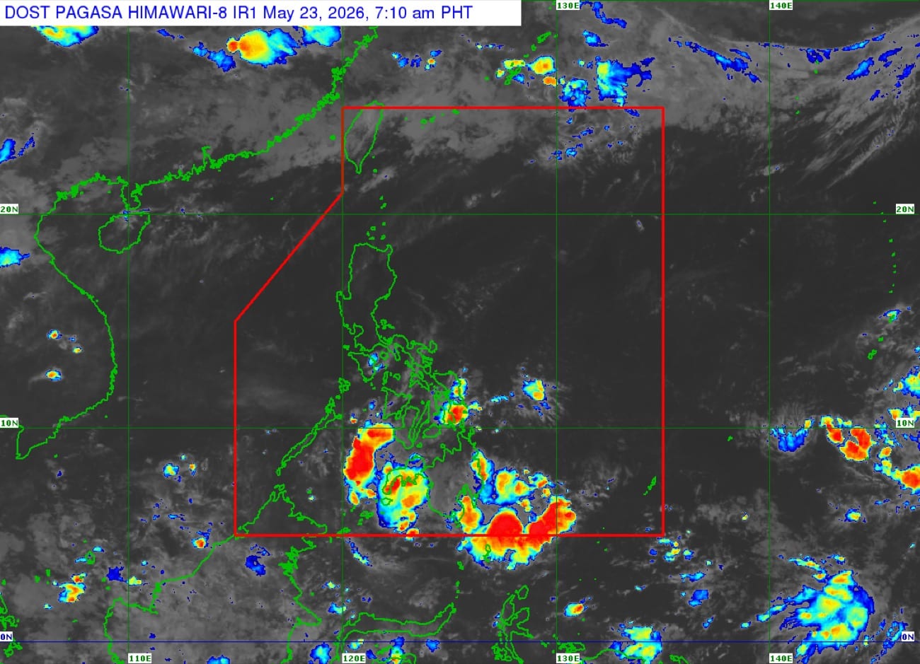 PAGASA: LPA outside PAR unlikely to become tropical cyclone in 24 hours
