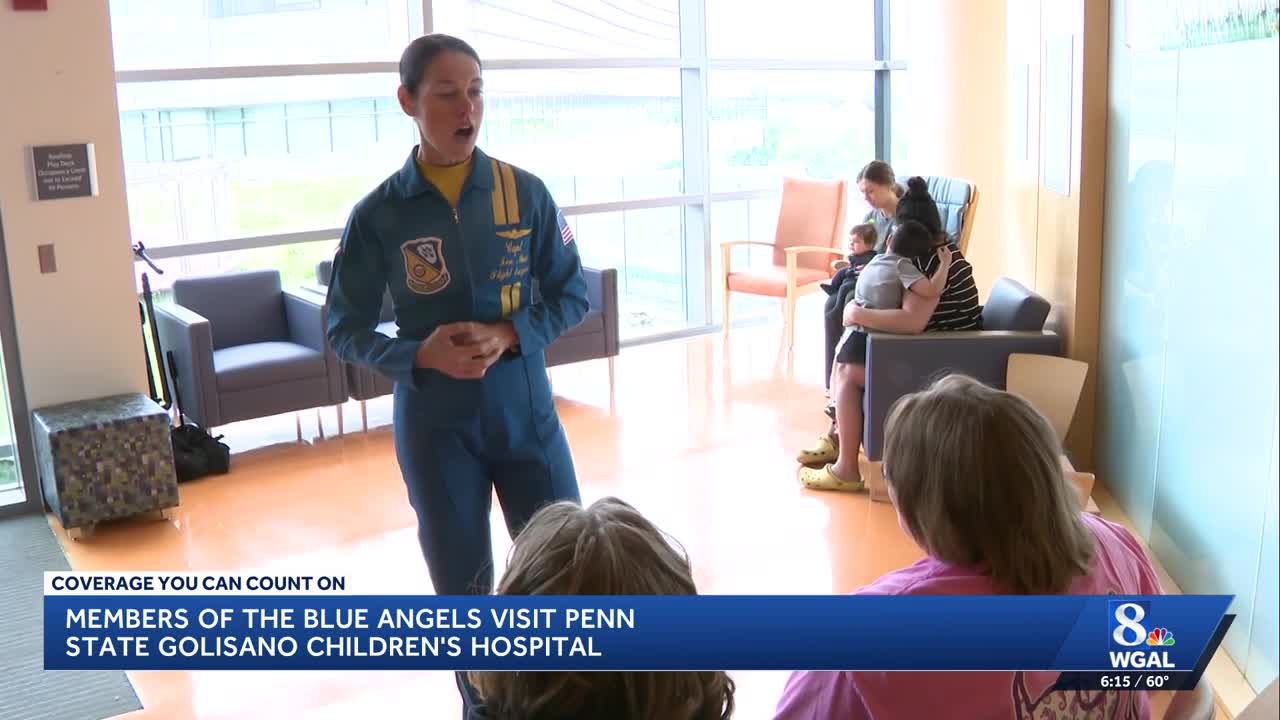 From flight lines to photo-ops, the Blue Angels visit children's hospital