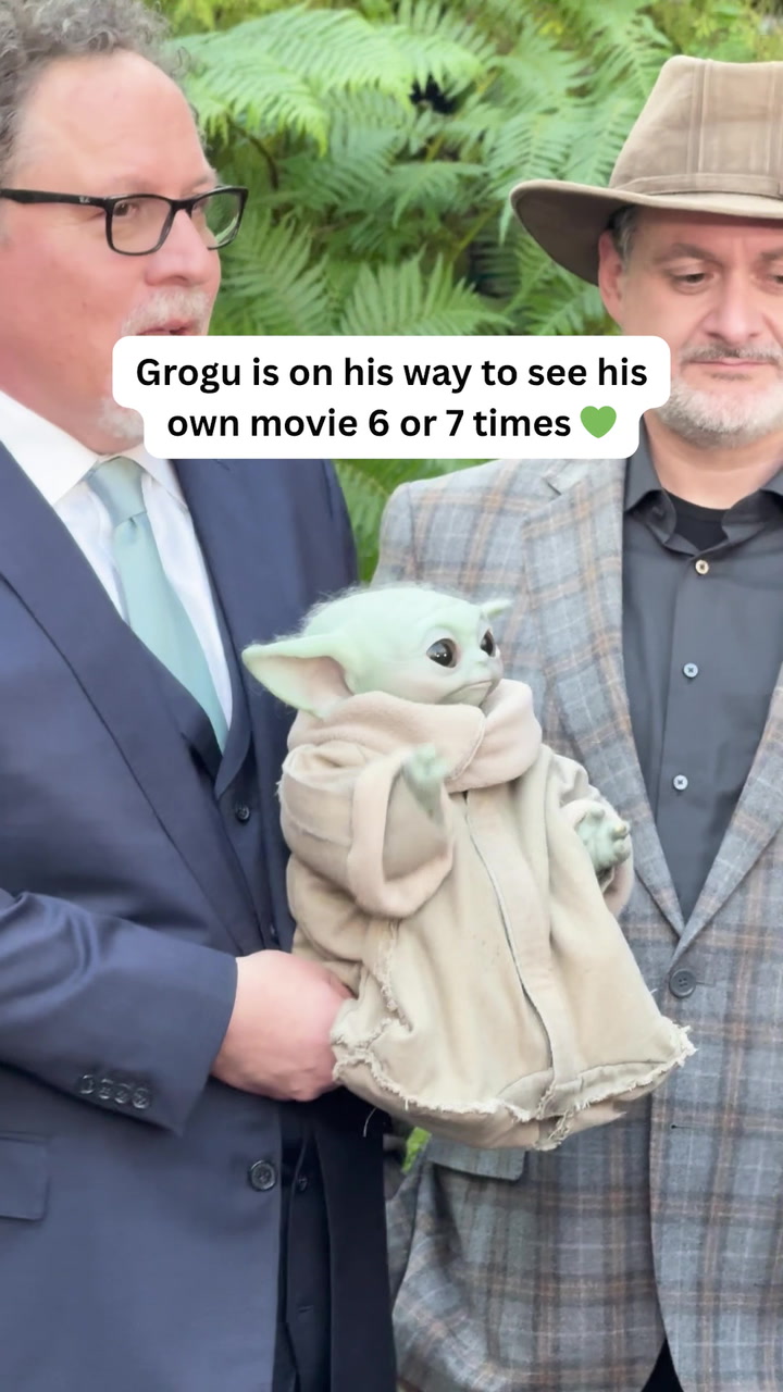 Grogu graces the red carpet at ‘The Mandalorian and Grogu’ premiere