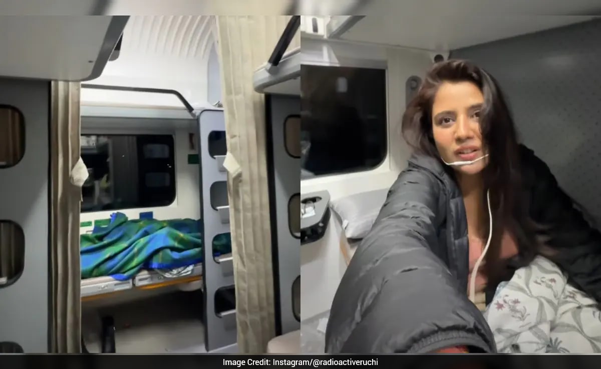 Woman's first Vande Bharat sleeper ride goes viral: 'What a mind ...