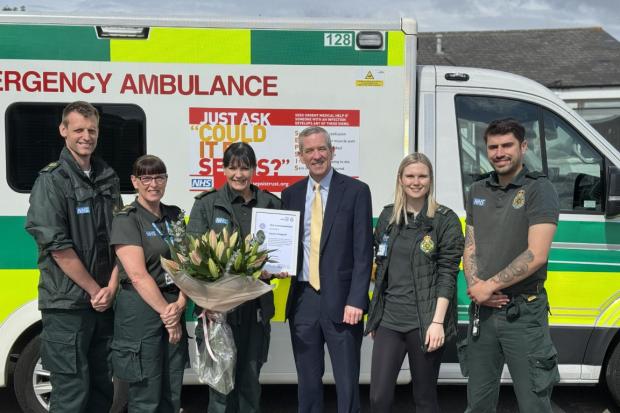 Emergency care assistant recognised after helping woman in crisis in ...