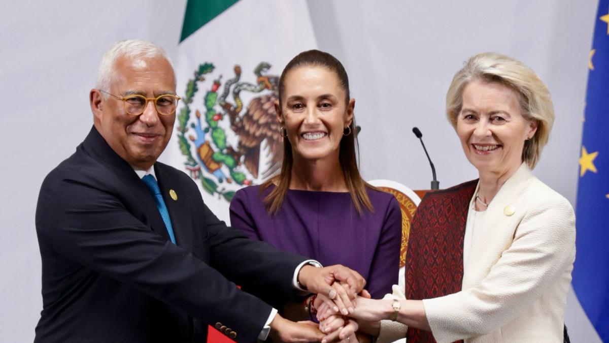 México y la Unión Europea sellan pacto por 100 mil millones de pesos