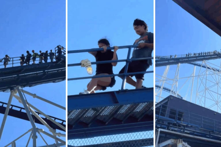'Worst nightmare': Power outage leaves people stranded 245 feet high at ...