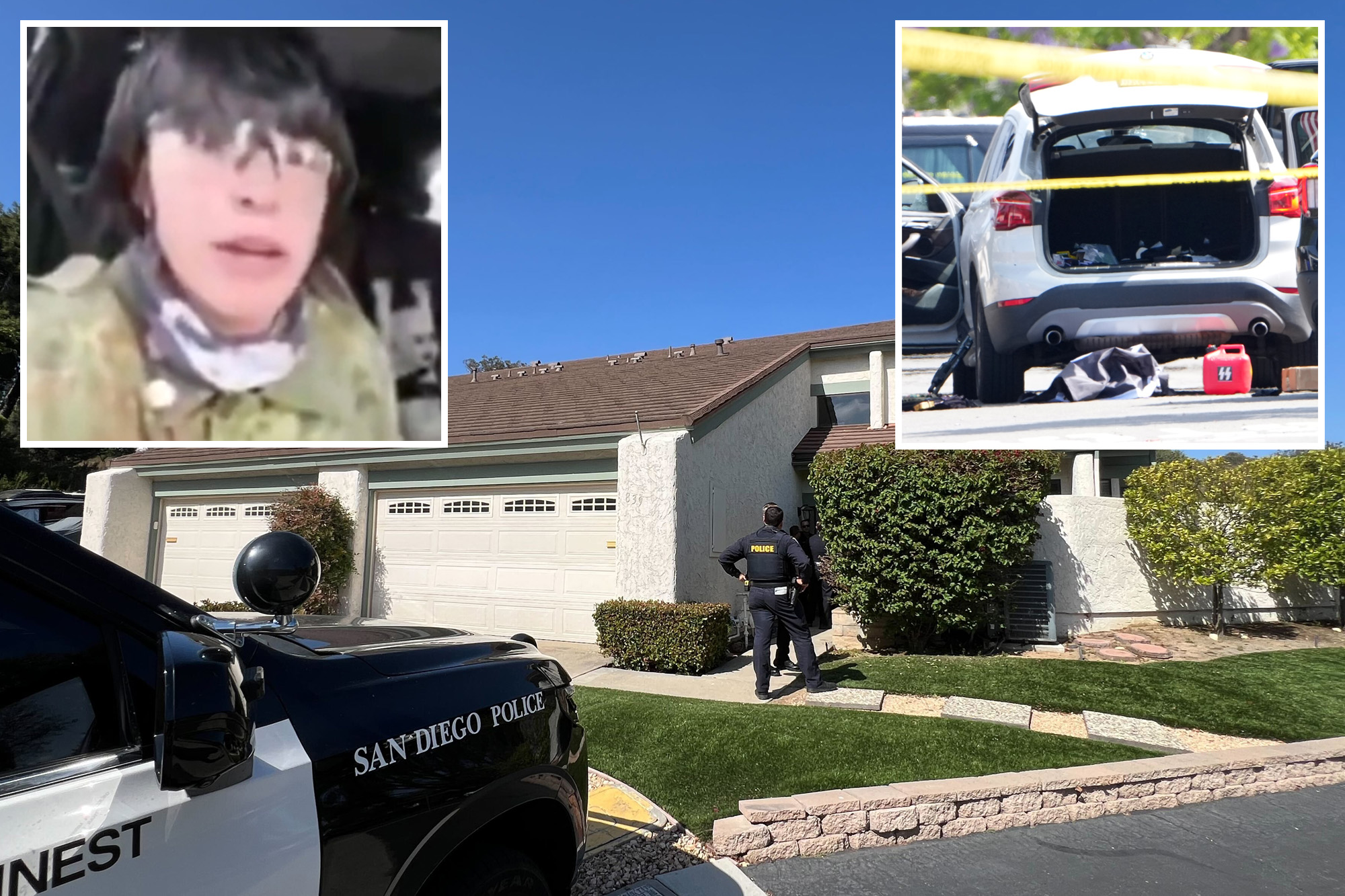 San Diego mosque shooter Caleb Vazquez’s home raided, cops remove bags ...