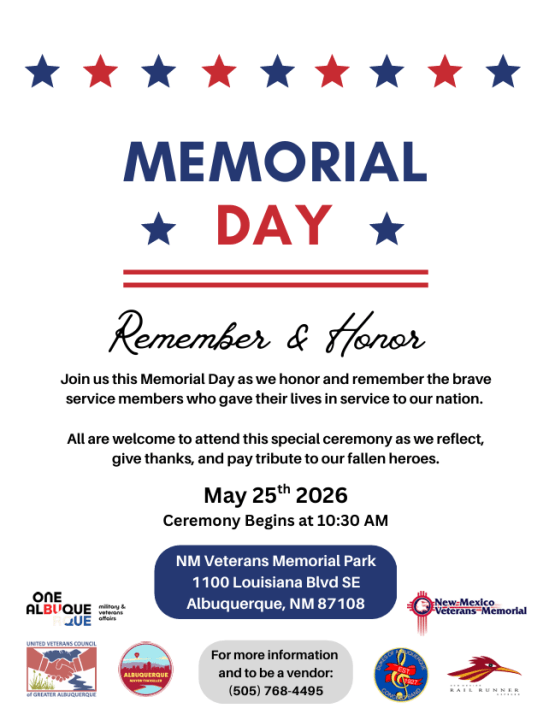 City of Albuquerque holding Memorial Day parade starting at 9 a.m. on ...