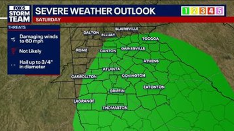 Atlanta Memorial Day weekend forecast: Widespread North Georgia rain