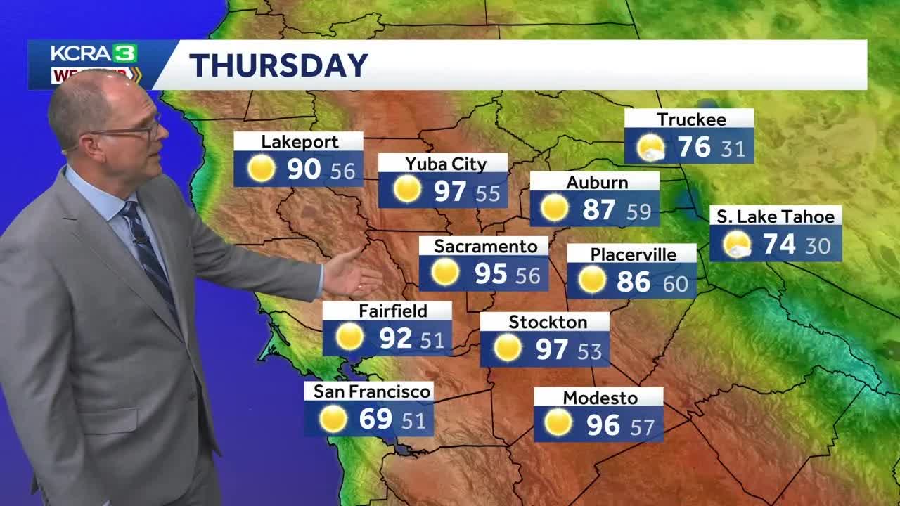 NorCal forecast: Valley heat peaks Thursday, milder Memorial Day weekend