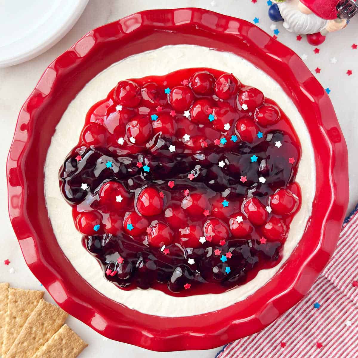 Red White And Blue Cheesecake Dip