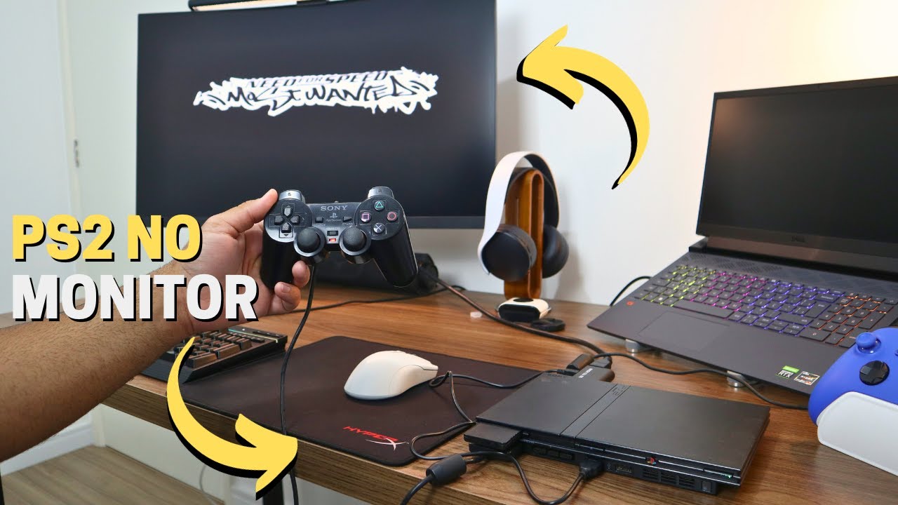 Jogando PS2 no monitor! Deu bom demais (PS2 to HDMI)