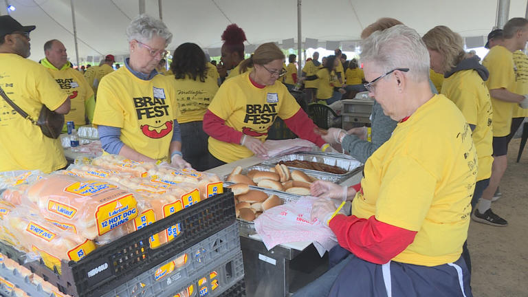 Brat Fest volunteers raise money for local charities