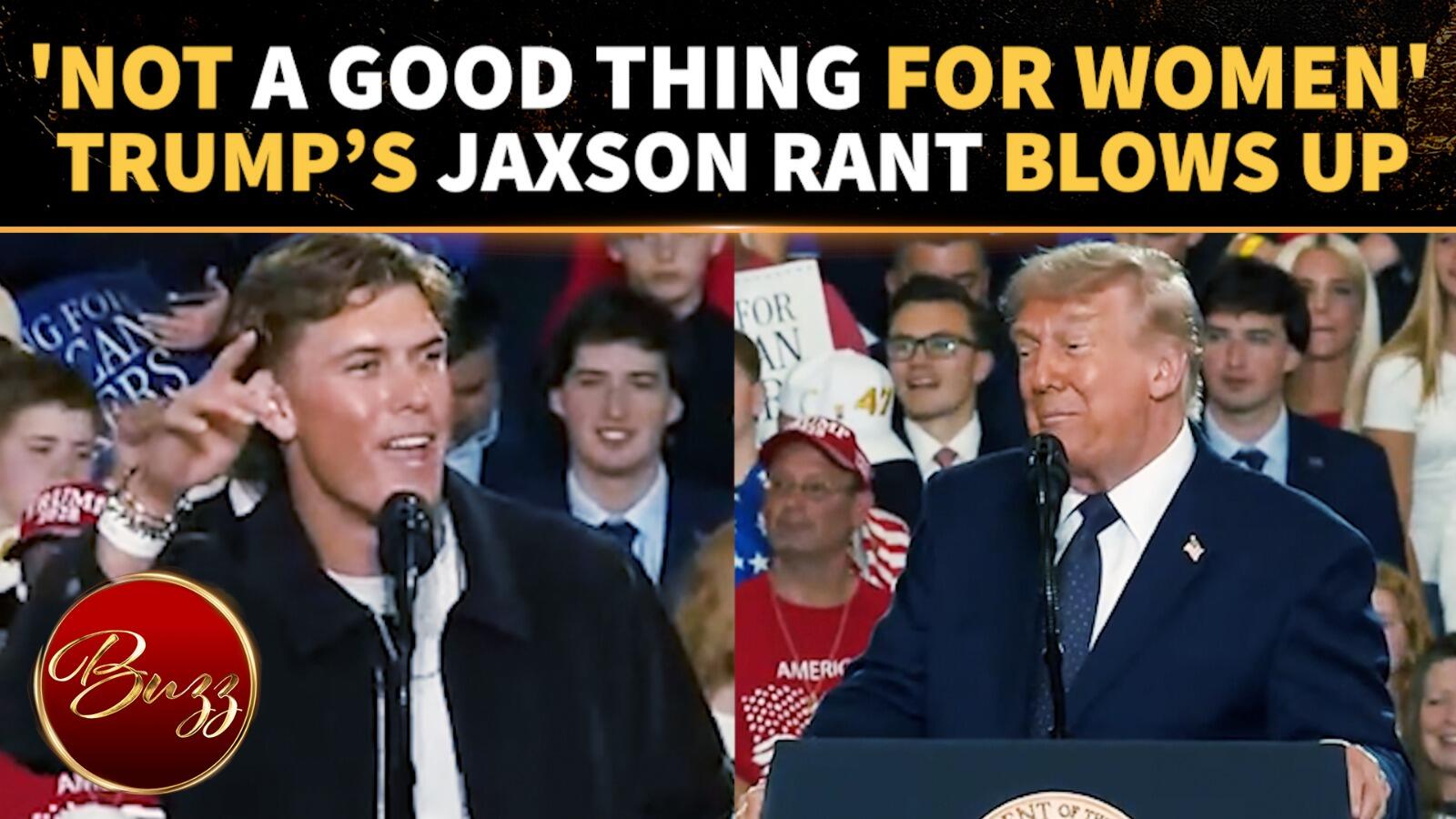 Trump mocked after weird 'tree trunk legs' comment at NY rally