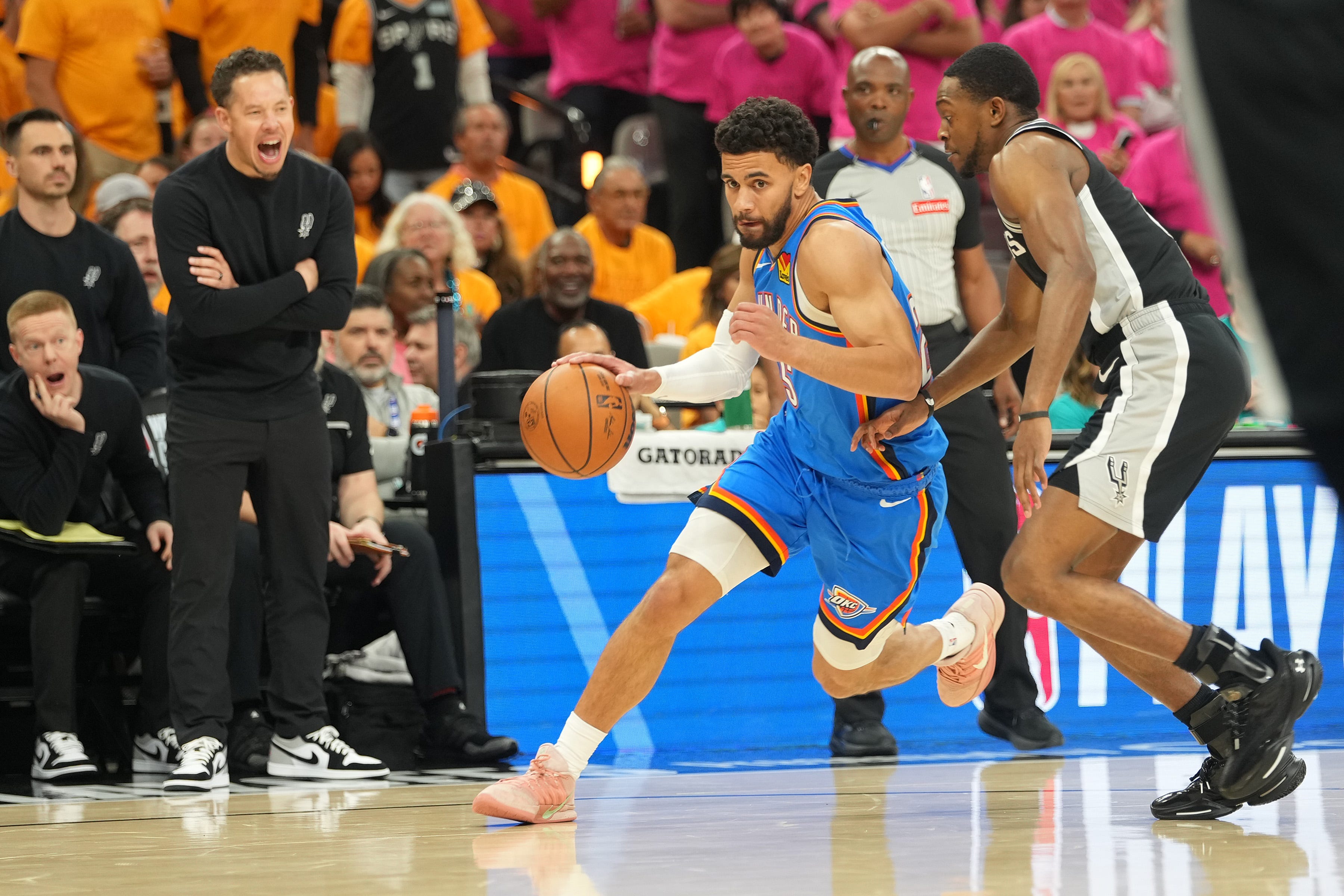 Jalen Williams', Ajay Mitchell's Thunder-Spurs Game 4 statuses revealed