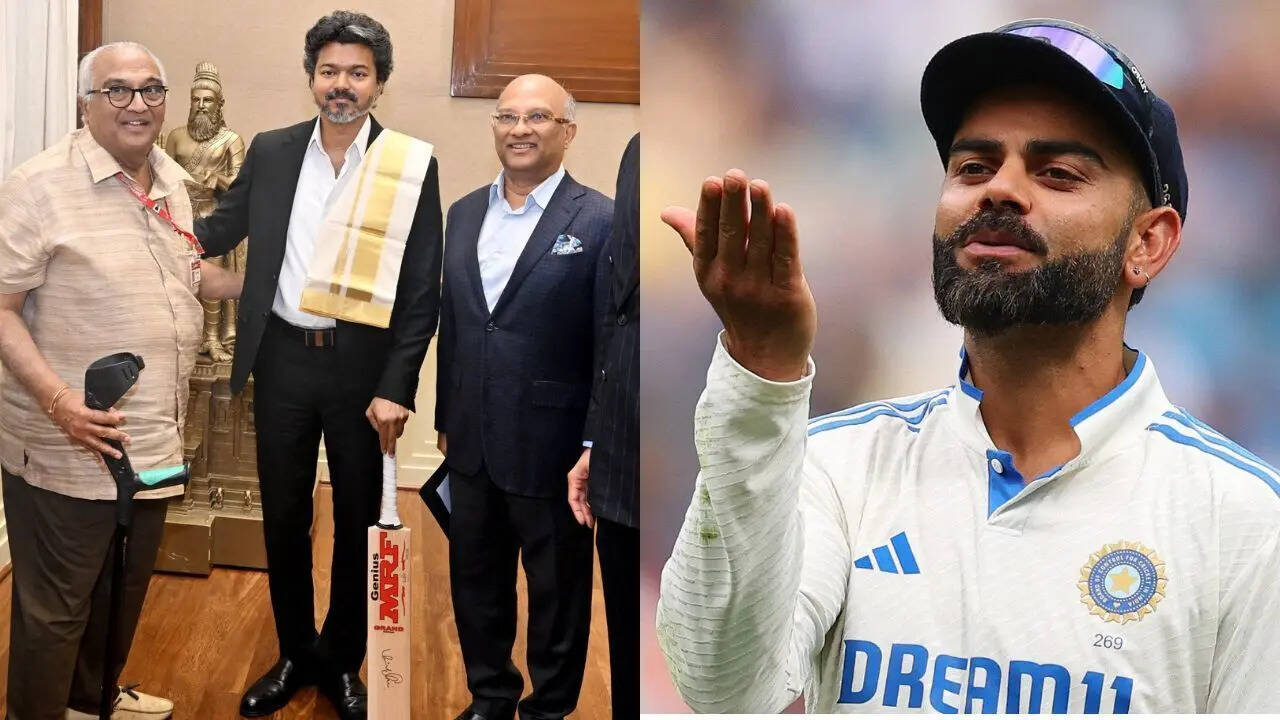 Tamil Nadu CM Vijay receives special Virat Kohli gift, photo goes viral