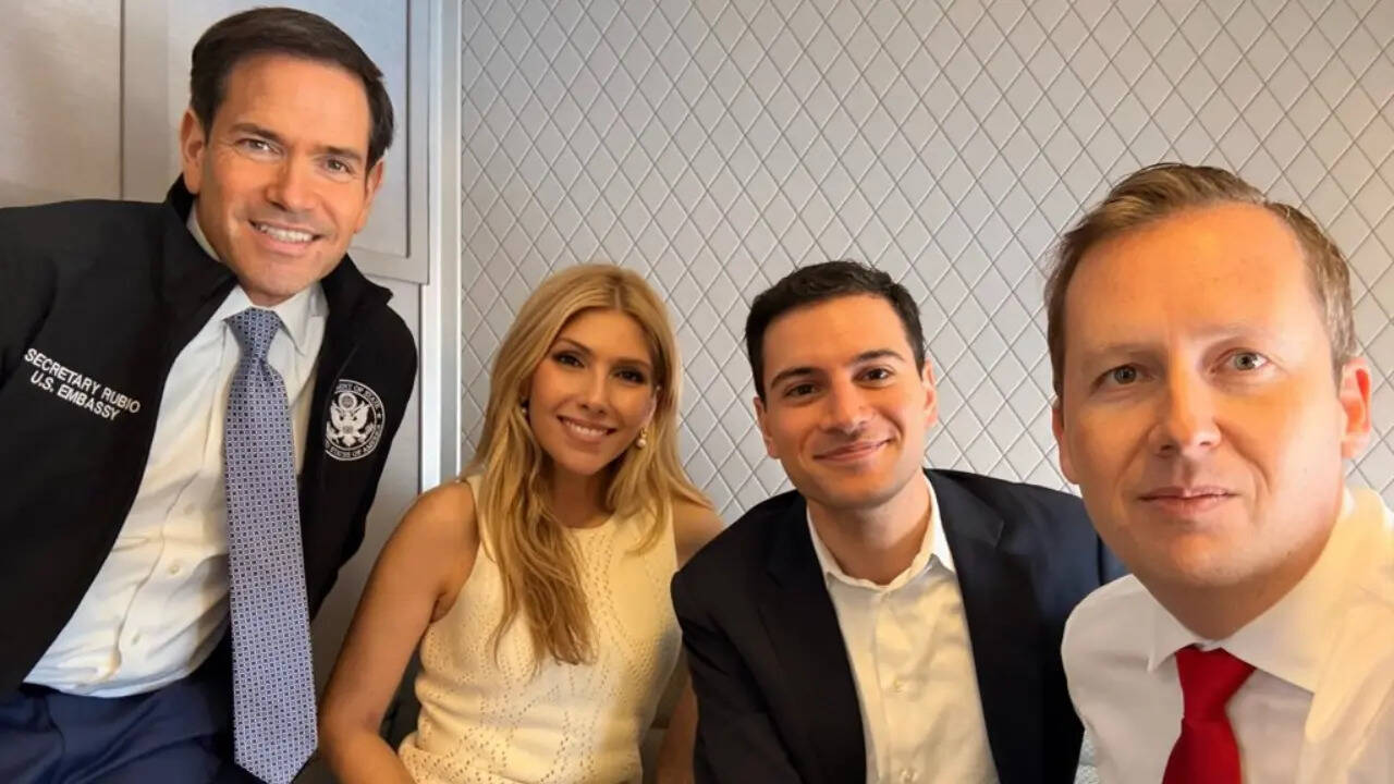 In air to Delhi: US envoy Sergio Gor shares selfie with Rubio aboard flight