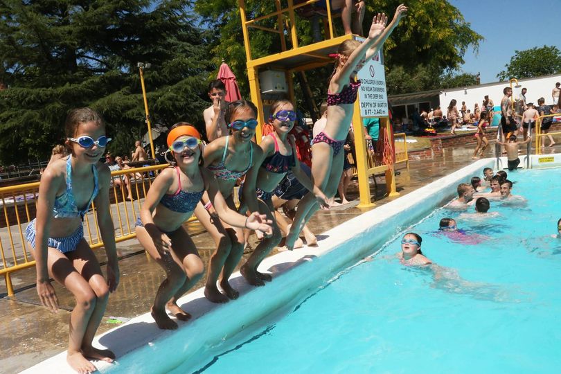 'Beautiful' heated lido just over an hour from Bristol with splash pad ...