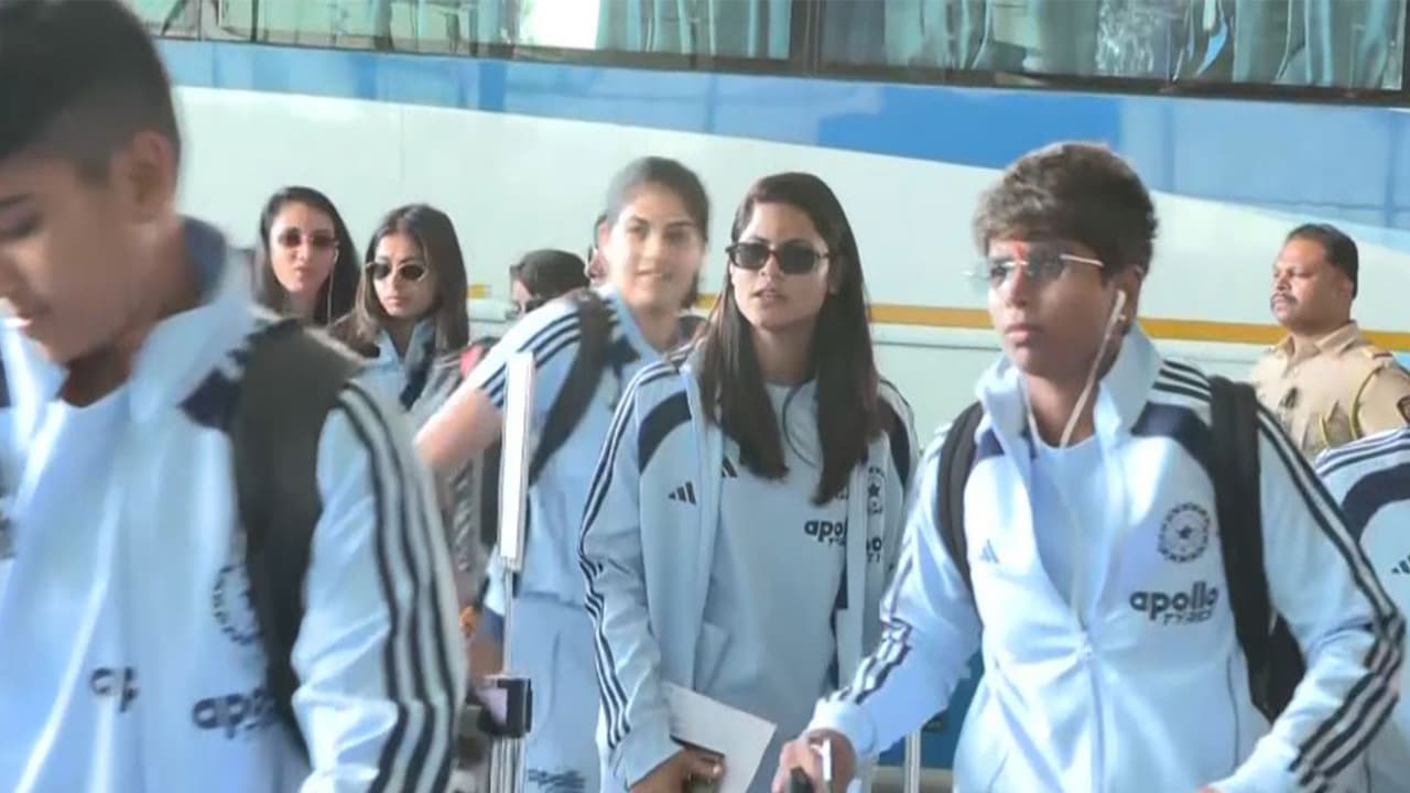 Indian women's team departs for T20 World Cup 2026 in England