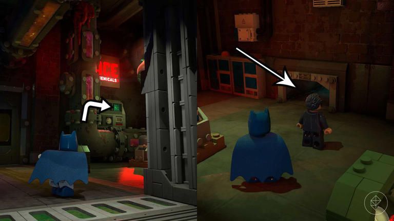 'Red Hood Gang' red brick location in Lego Batman: Legacy of the Dark ...