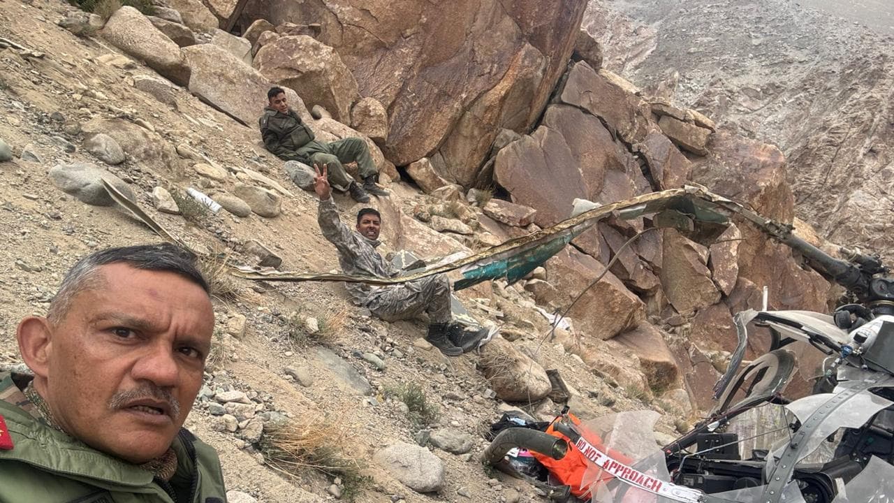 Indian Army Cheetah helicopter crashes near Leh; three officers ...