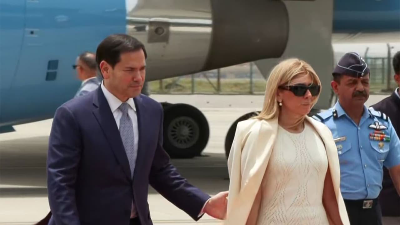 US Secretary of State Marco Rubio arrives in New Delhi to meet PM Modi