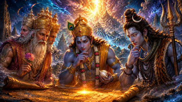 Why Vishnu cried before Adi Shakti