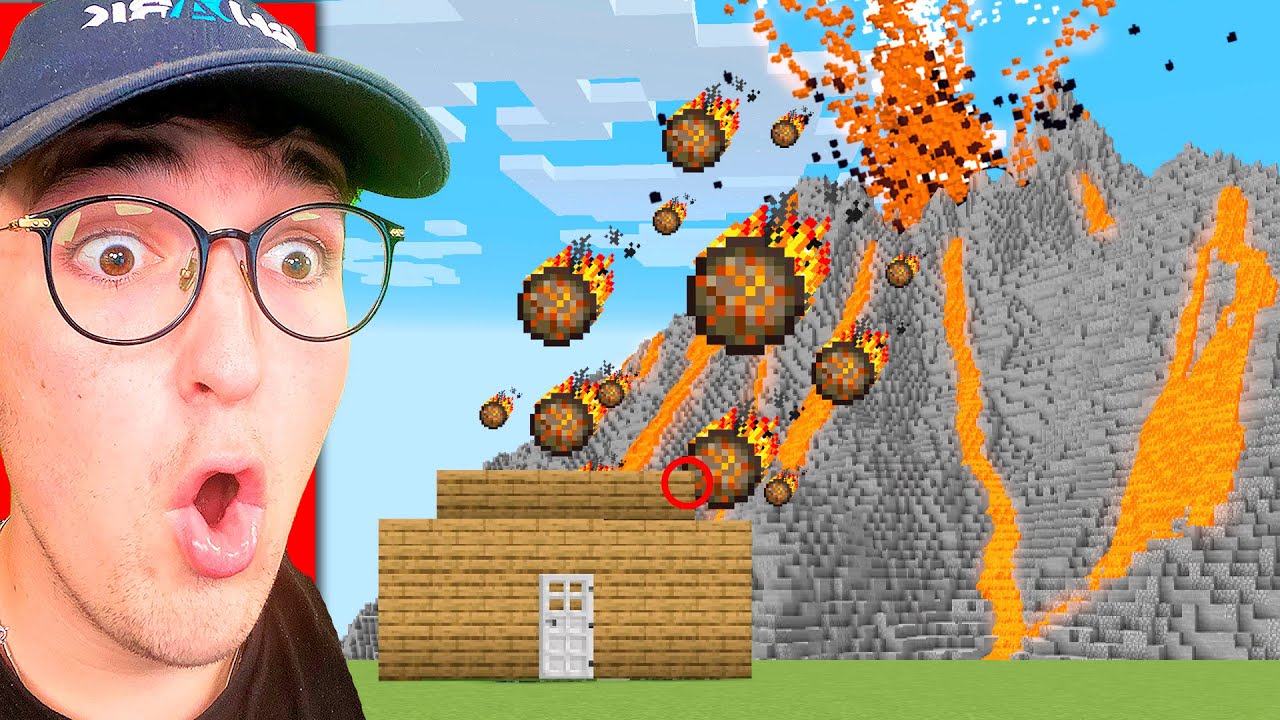 Testing natural disaster hacks to see if I'll survive in Minecraft