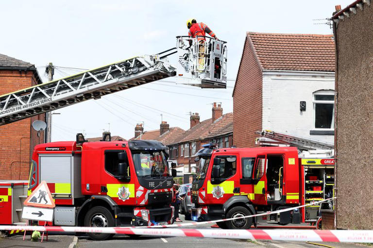 Six large fires in two days across Greater Manchester as crews remain ...