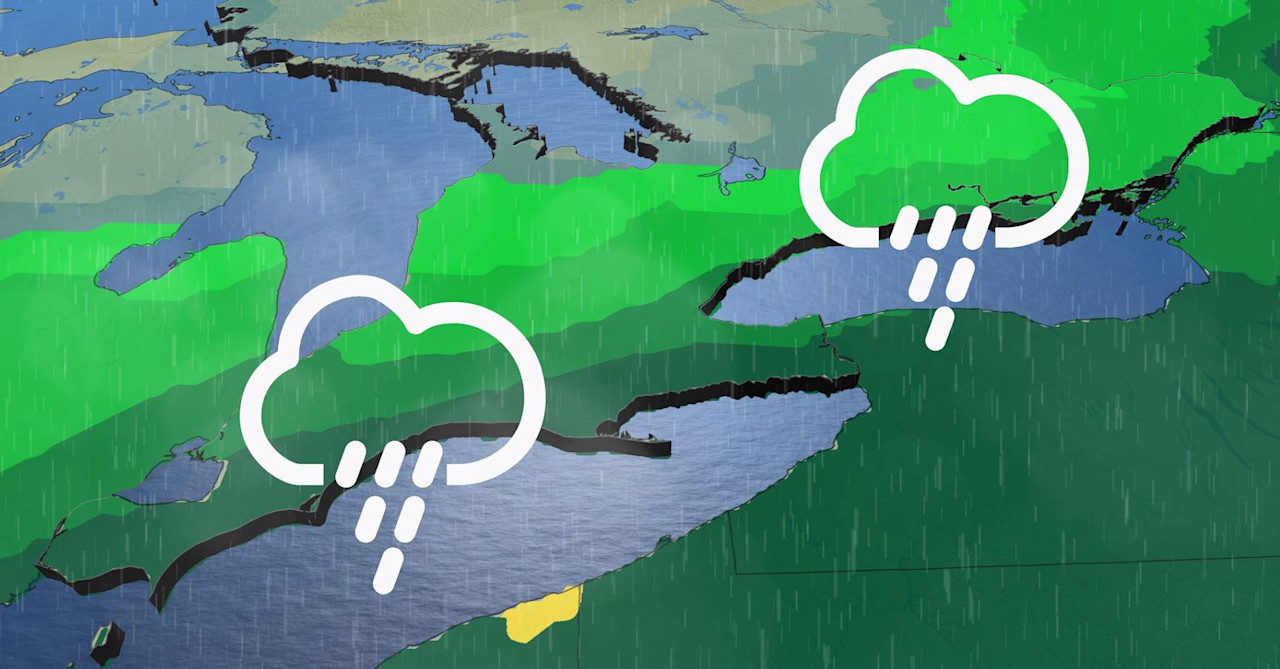 Up to 50 mm widespread rains may soak southern Ontario's weekend