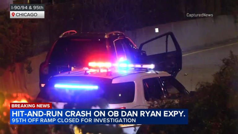 Pedestrian hospitalized, 95th Street ramp closed after hit-and-run ...