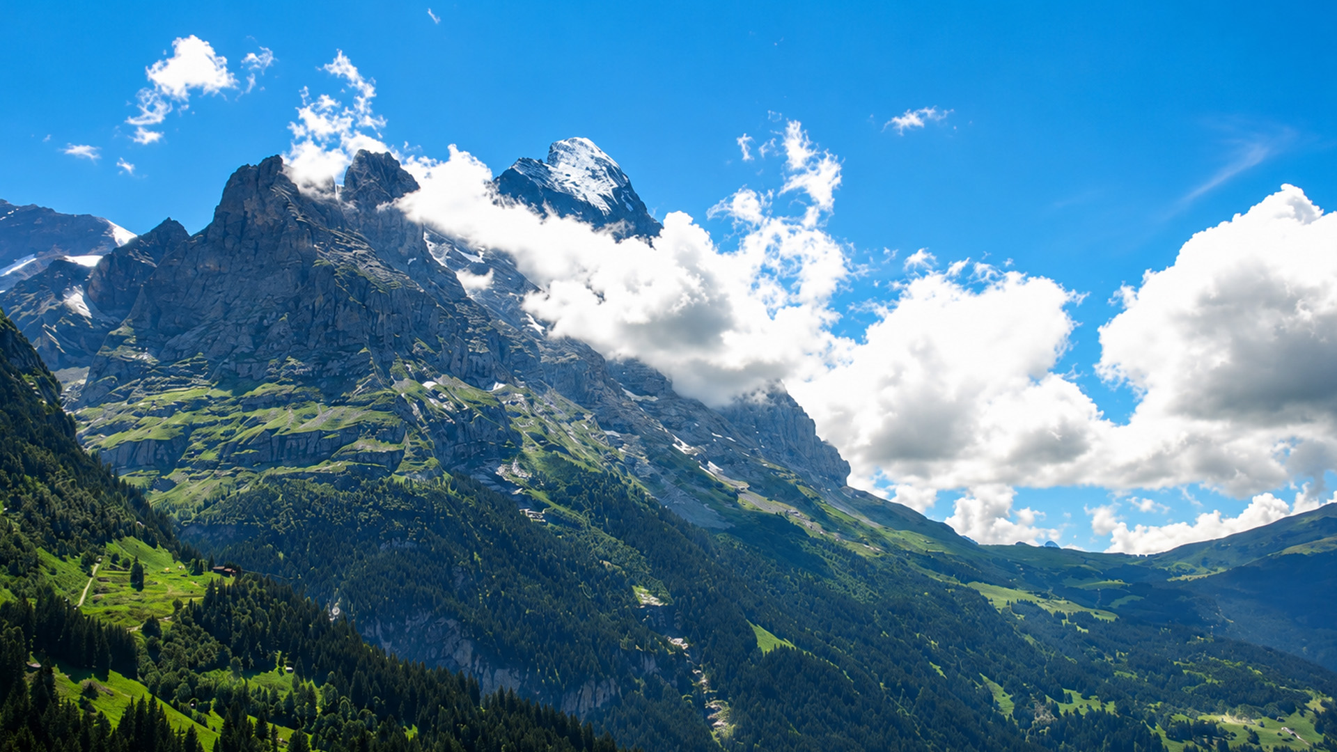 A rugged alpine landscape few roads can cross