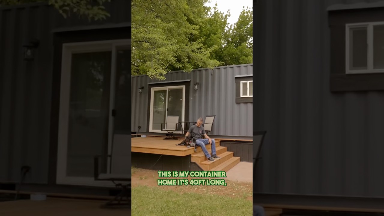 Why he traded his house for a shipping container on wheels