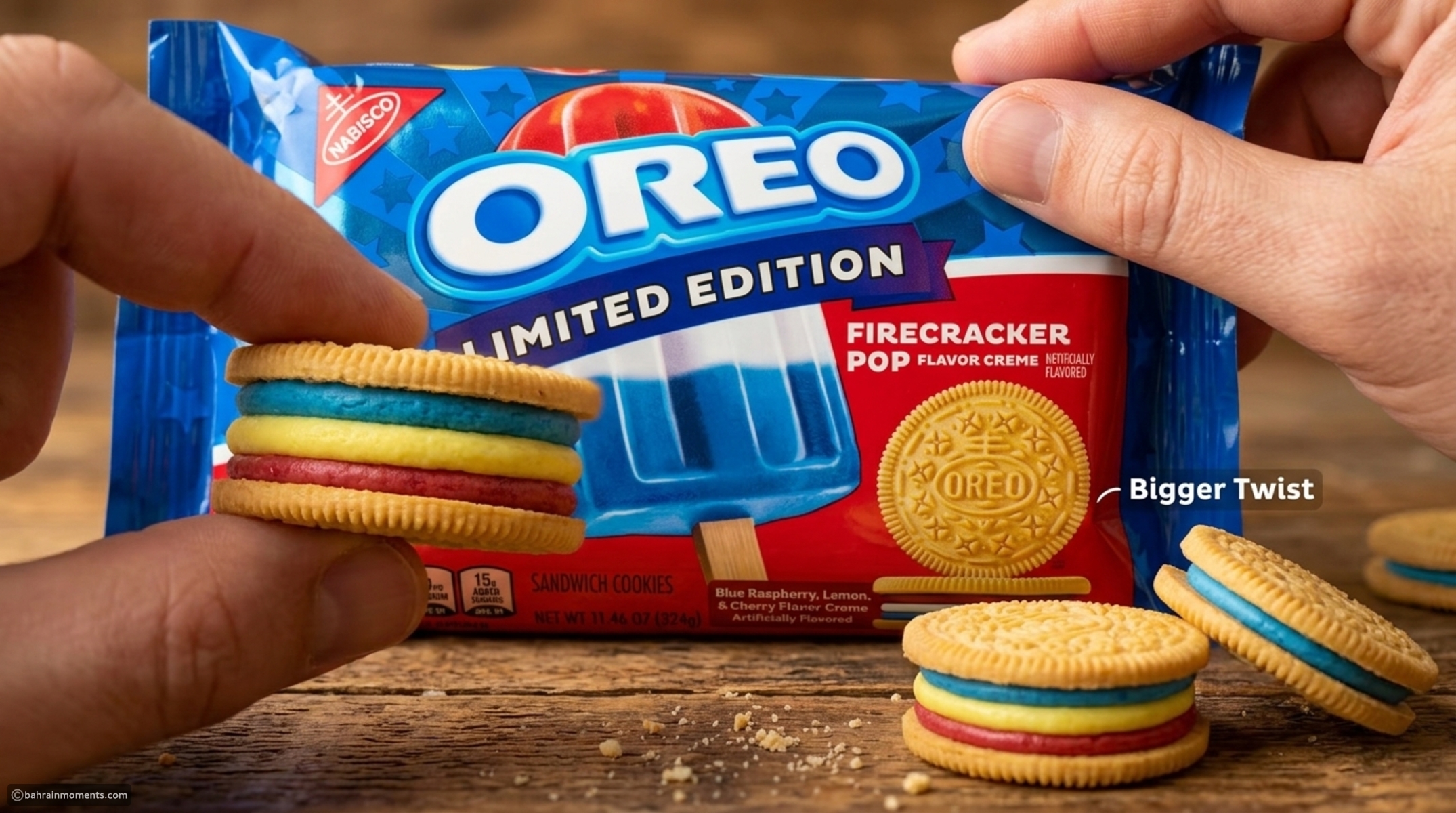 Oreo debuts first triple-layer firecracker pop cookie for summer