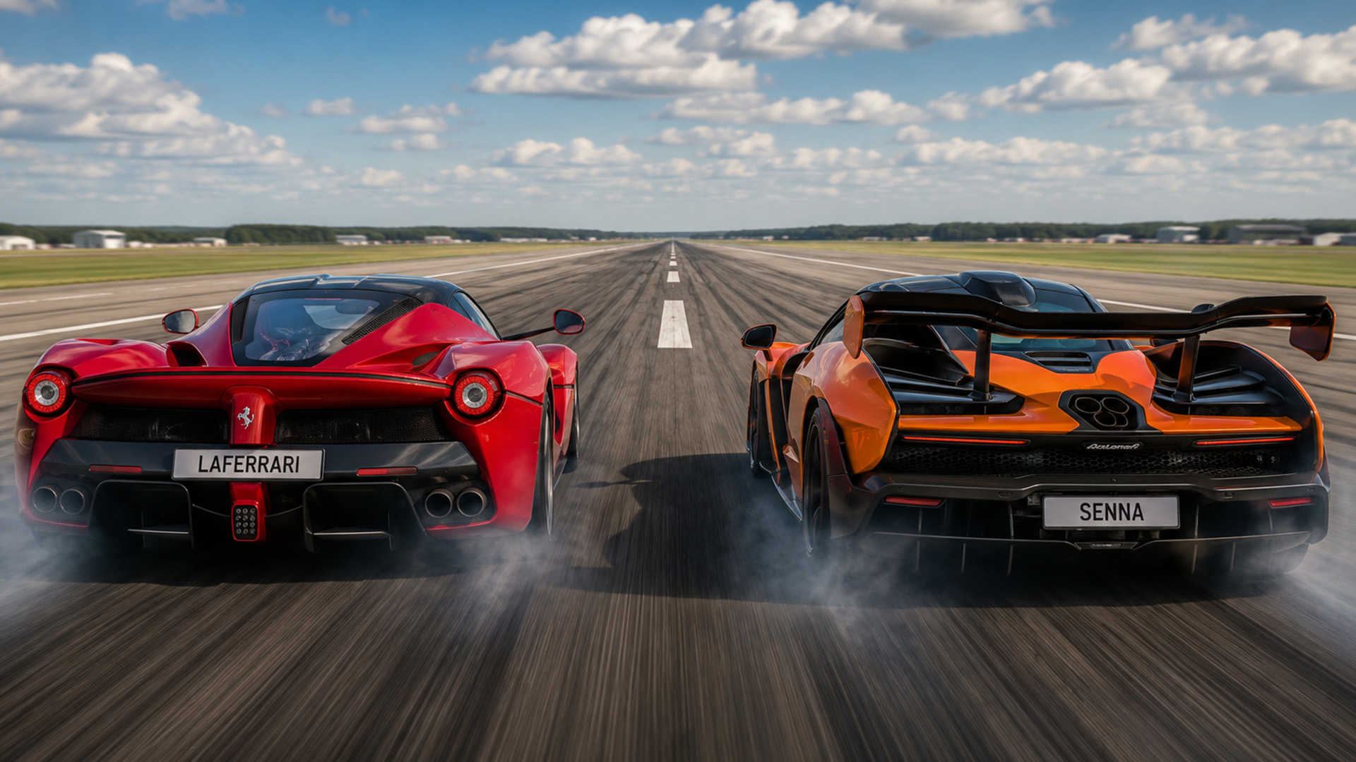 McLaren Senna vs Ferrari LaFerrari drag race