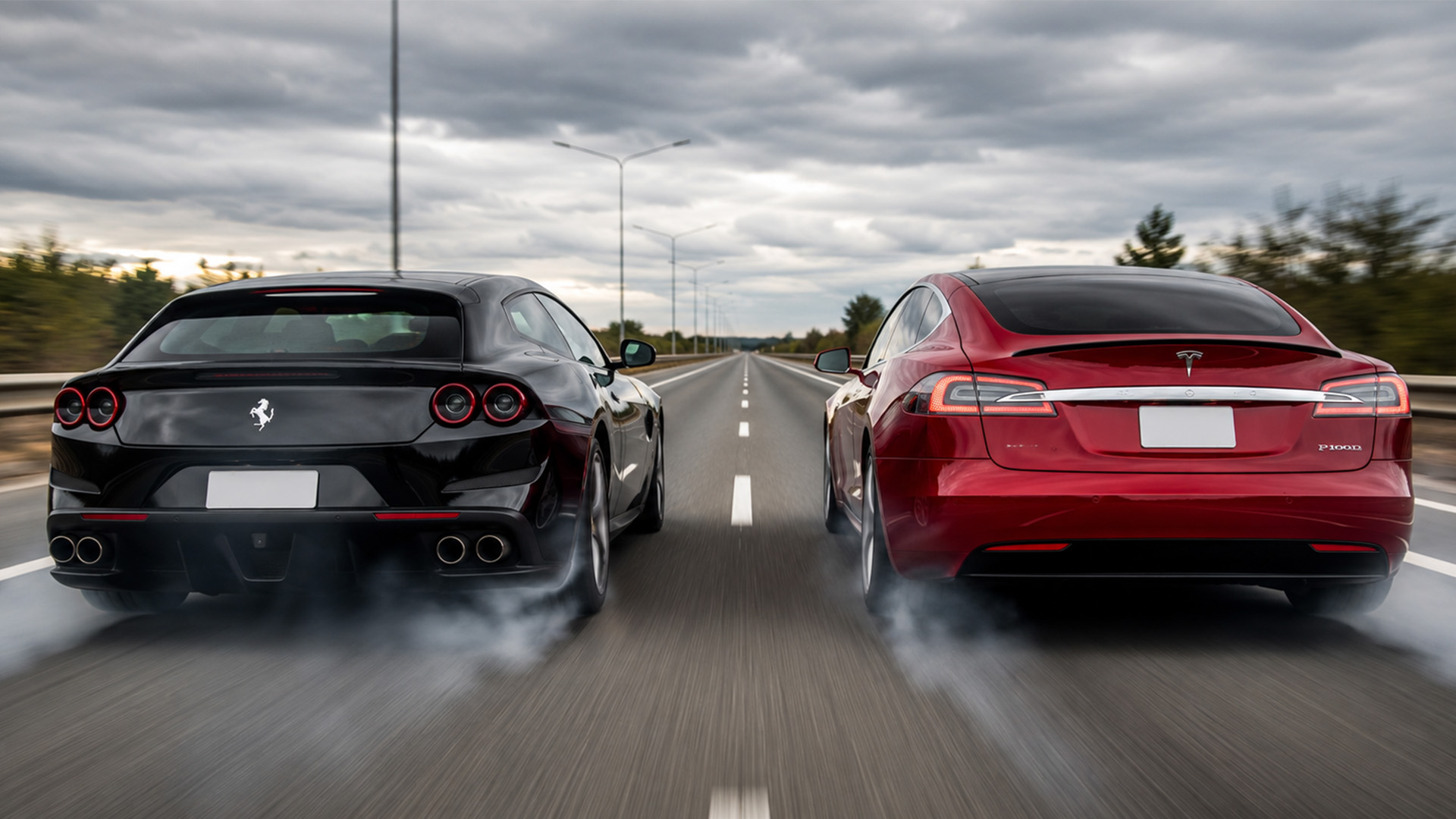 Can Tesla Model S P100D Beat Ferrari FF Drag Race