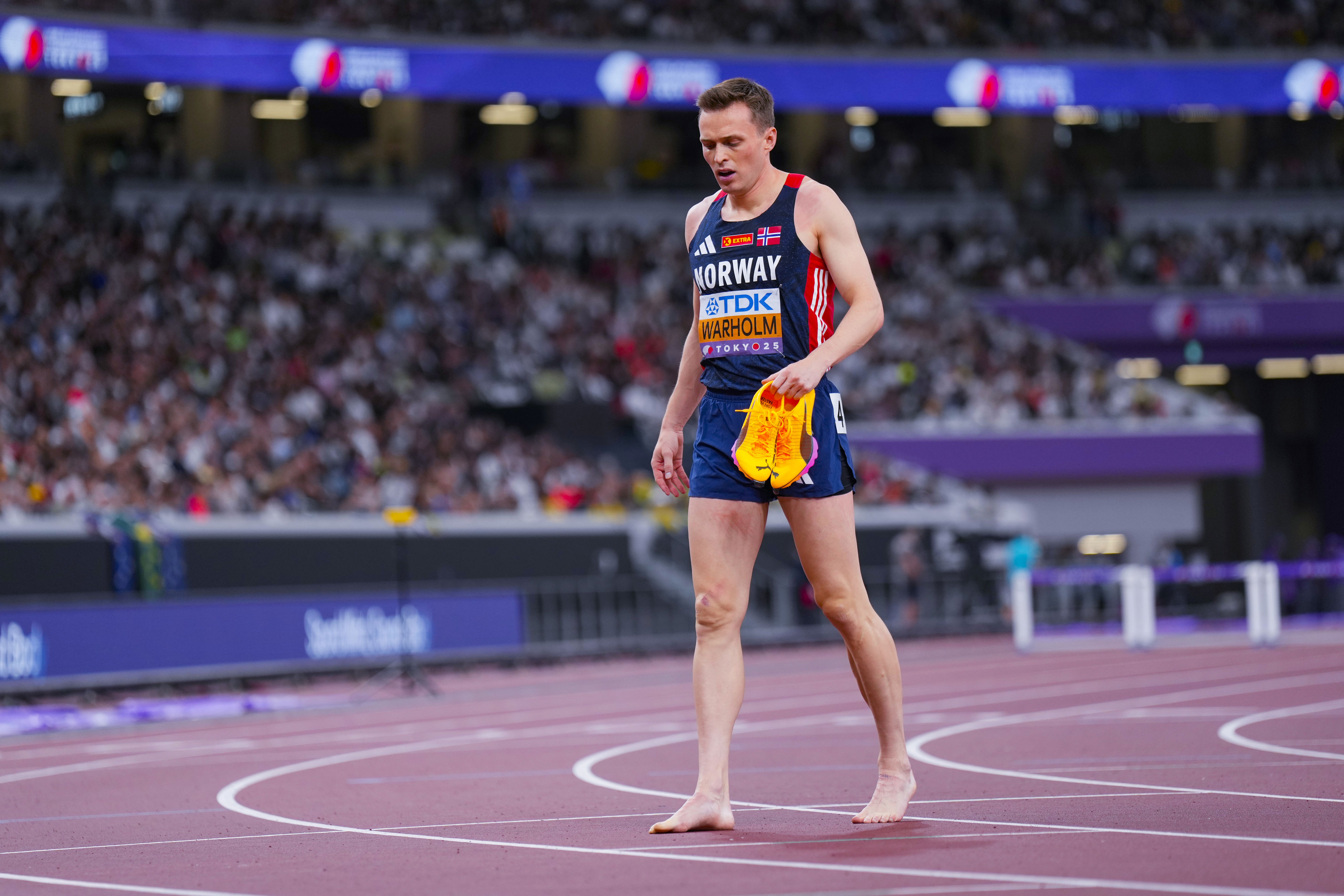Karsten Warholm slått i Kina – ble nummer to 400 meter hekk i Kina